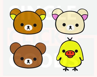 Kawaii Rilakkuma Svg - Etsy