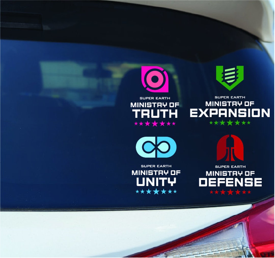 Helldivers II 2 Ministry Permanent Vinyl Car Decal Sticker - Etsy