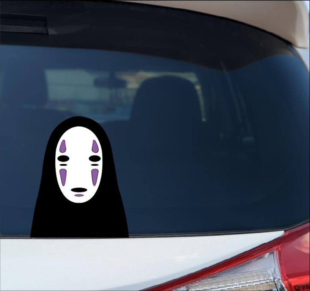 Studio Ghibli Face Car Decal Sticker - Etsy