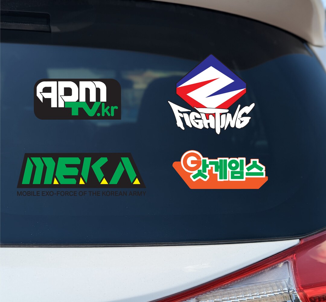 Overwatch D.va Suit Meka Logos Sponsors Car Decal Sticker - Etsy