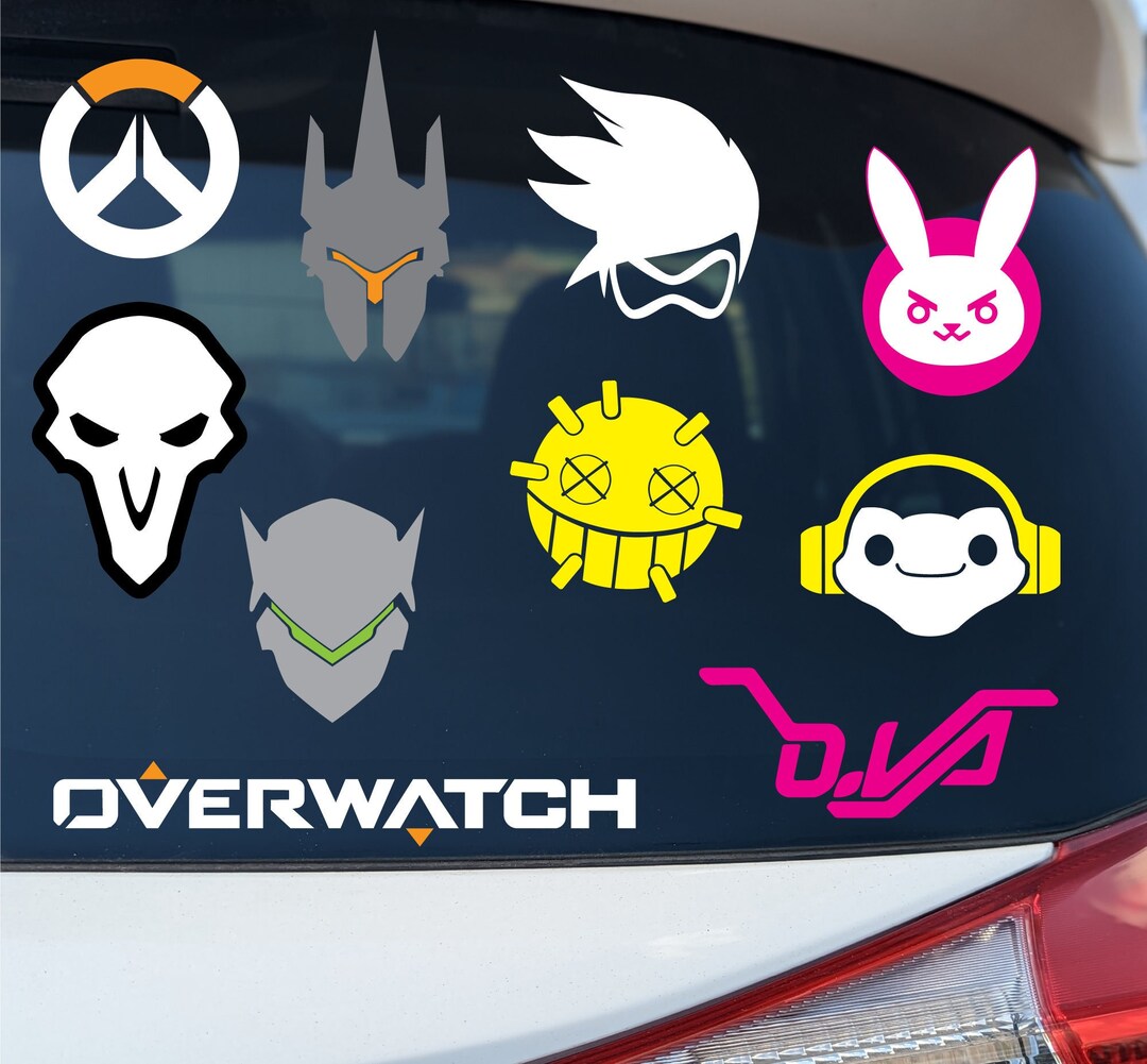 Overwatch Permanent Vinyl Car Decal Stickers - Etsy