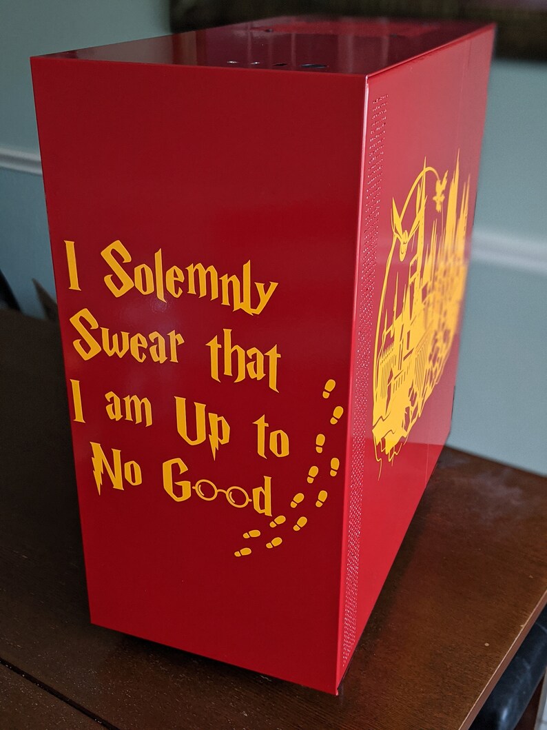 Custom Gaming PC Case Harry Potter Gryffindor Theme Compact | Etsy