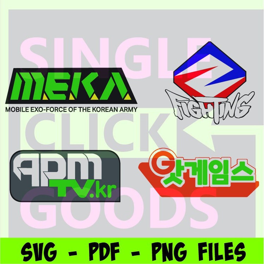 Overwatch D.va Sponsors Logos SVG PDF PNG Digital Download File - Etsy ...