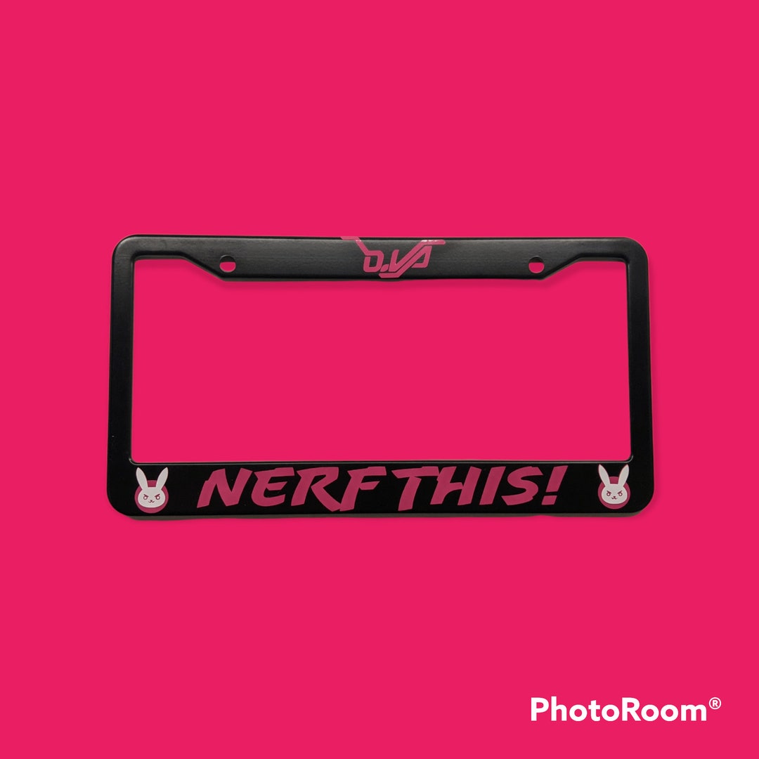 Custom Overwatch D.va License Plate Frame - Etsy