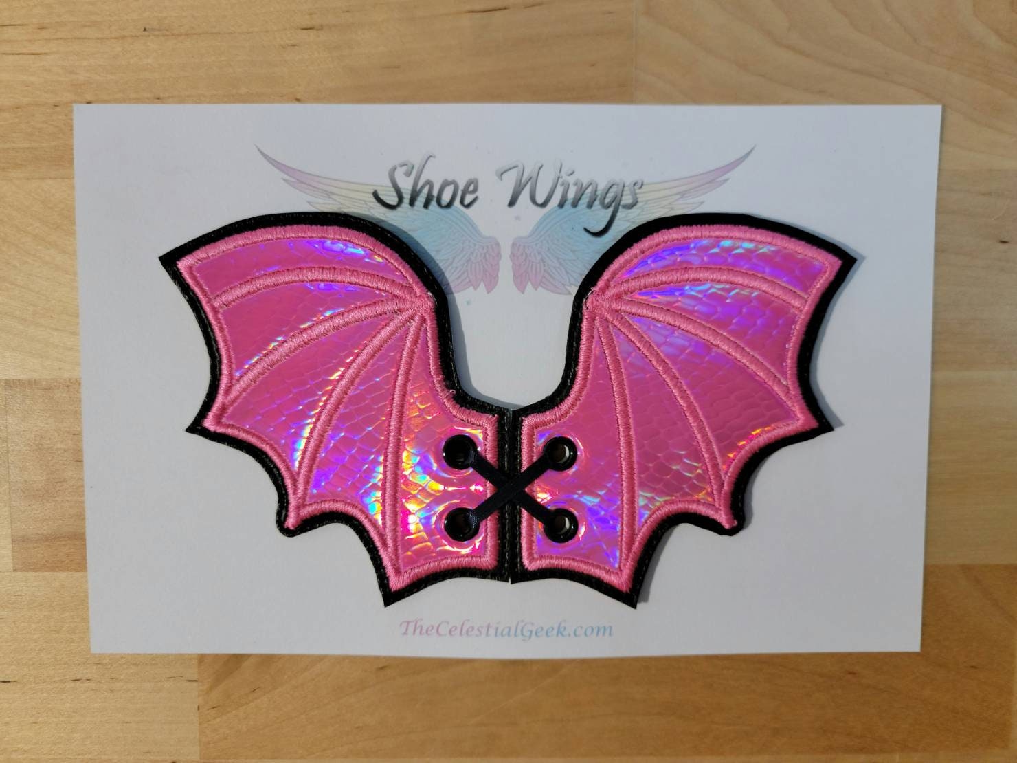Holo Shimmer Scales Bat Shoe Wings Multiple Options - Etsy