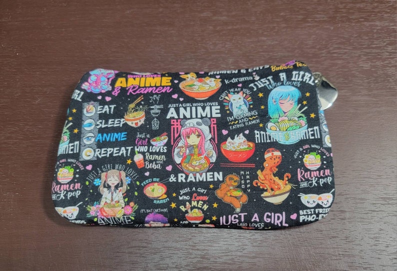Anime Girl Zipper Pouch - Etsy