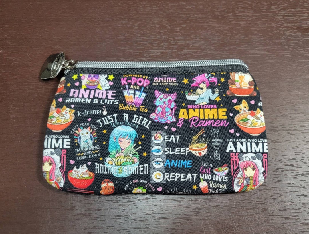 Anime Girl Zipper Pouch - Etsy