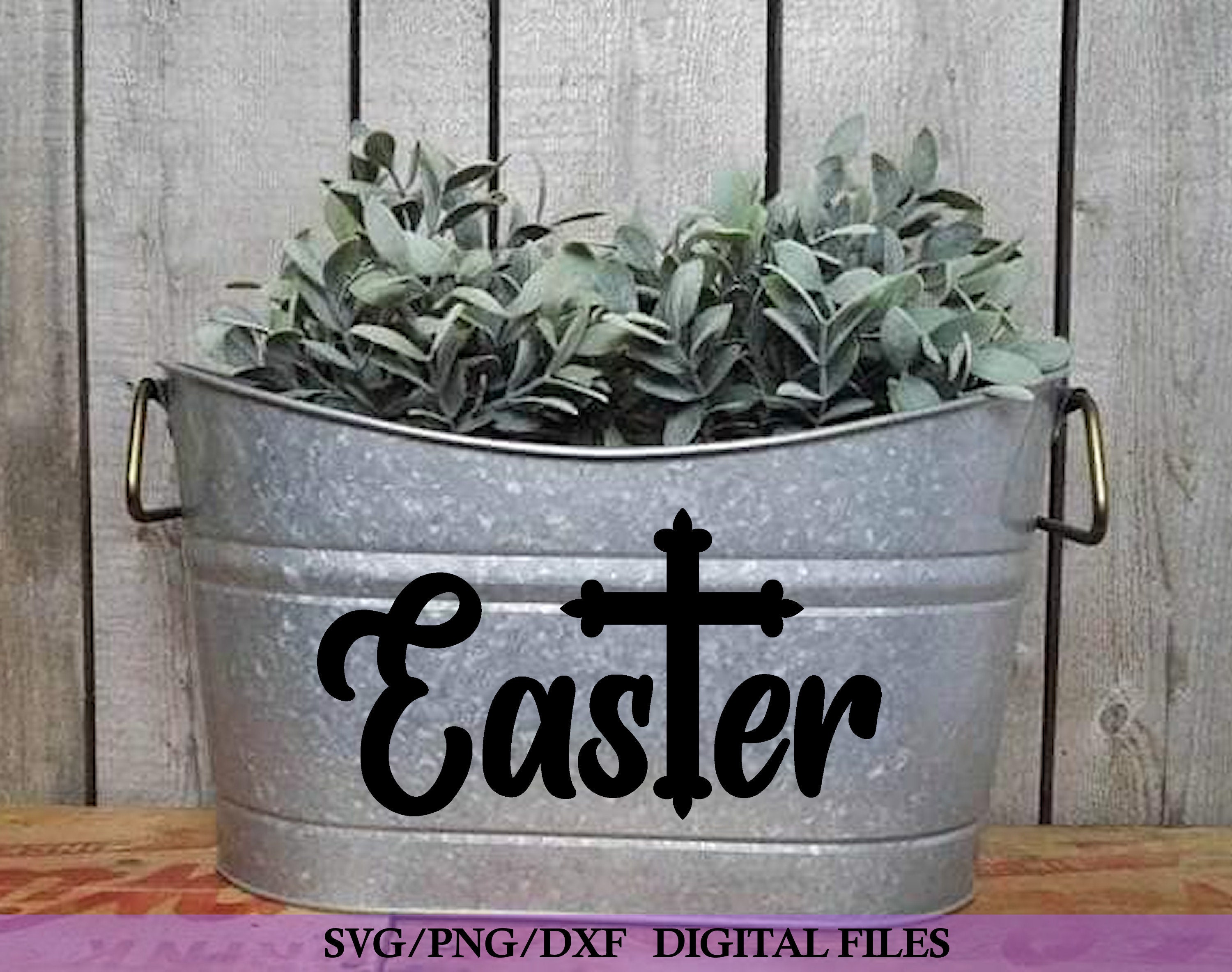 Easter Word With Cross Svg Cut File Silhouettecricutsvg | Etsy