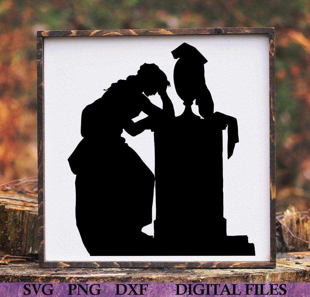 Mourning Crying Lady at Grave Digital Cutting File Svg Png - Etsy