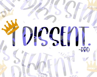 I Dissent Decal - Etsy