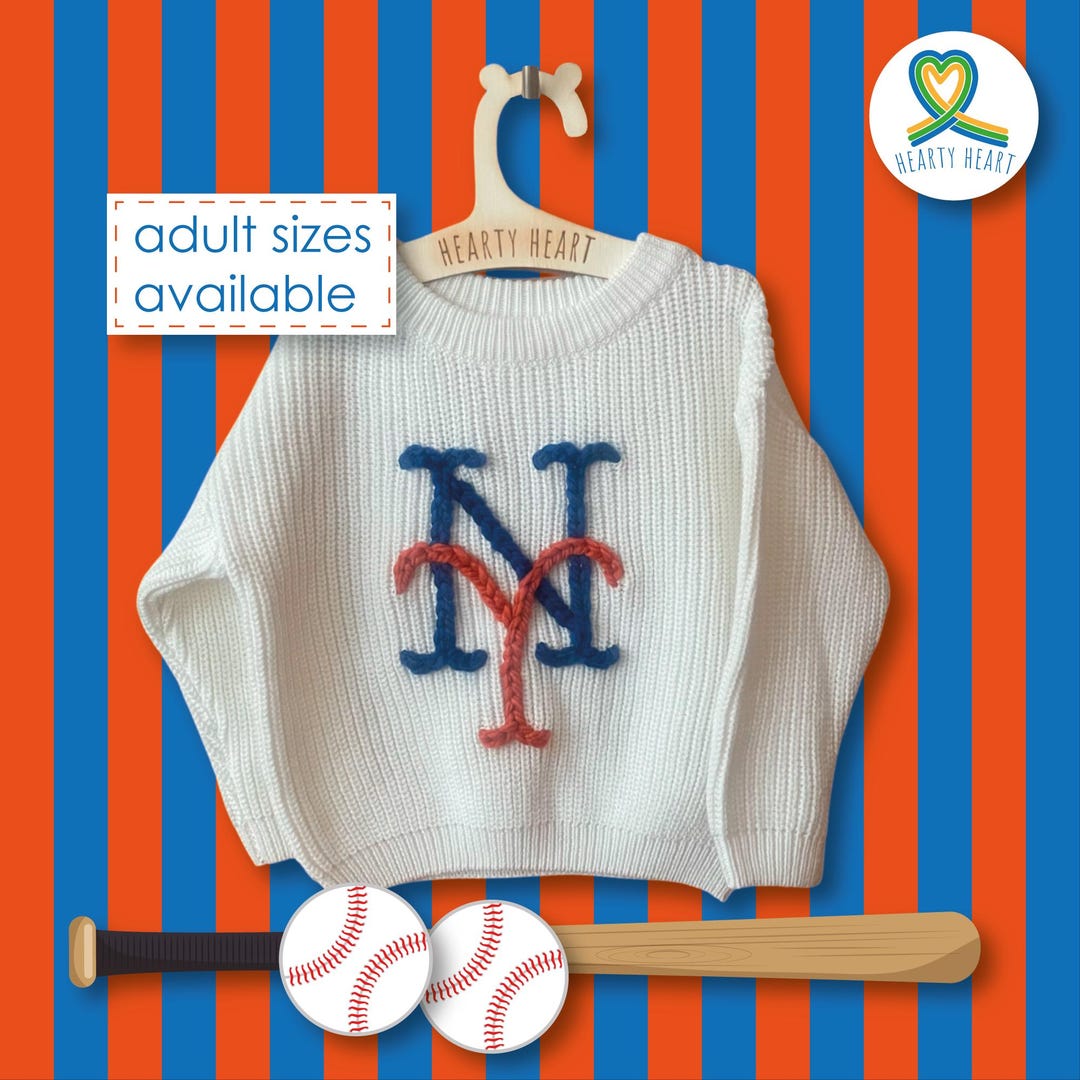 NY Mets, Baby Name Sweater, Mets Sweater, Mets Baby, New Born Baby ...