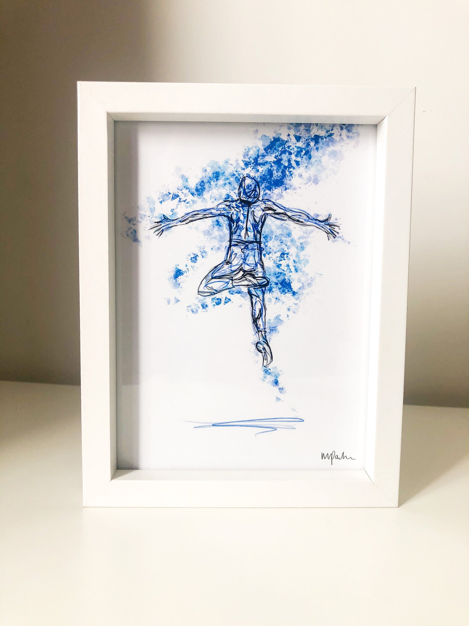 Male Ballet Dancer Art Print, Ballet Art, Ballet Dancer Print, Abstract ...