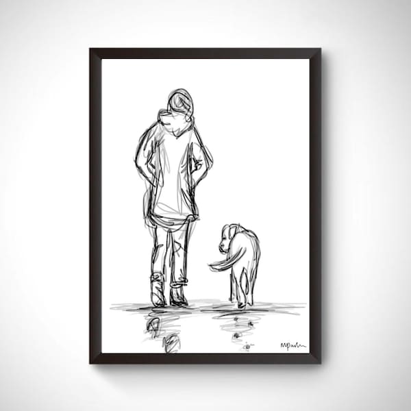 Abstract Dog Art - Etsy