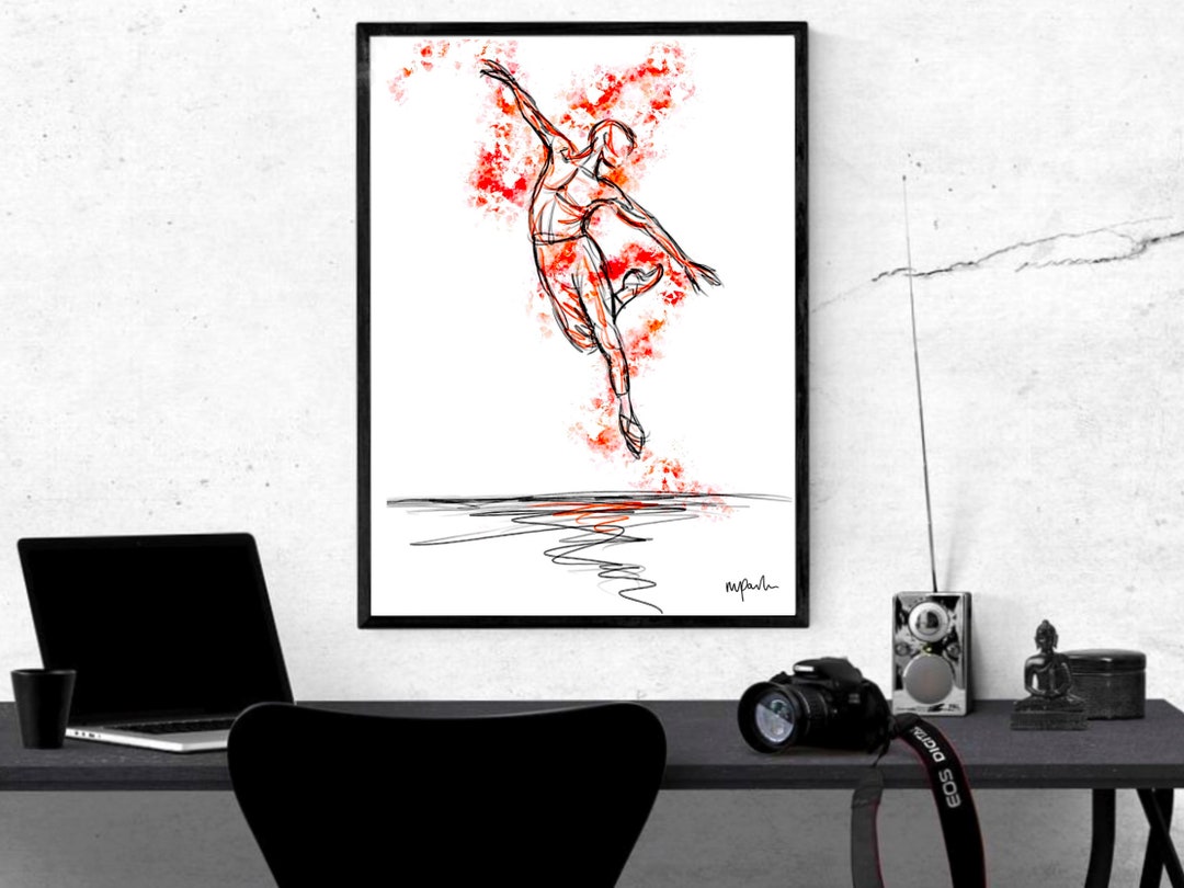 Male Ballet Dancer Print, Male Dancer Art, Ballet Dancer Print ...