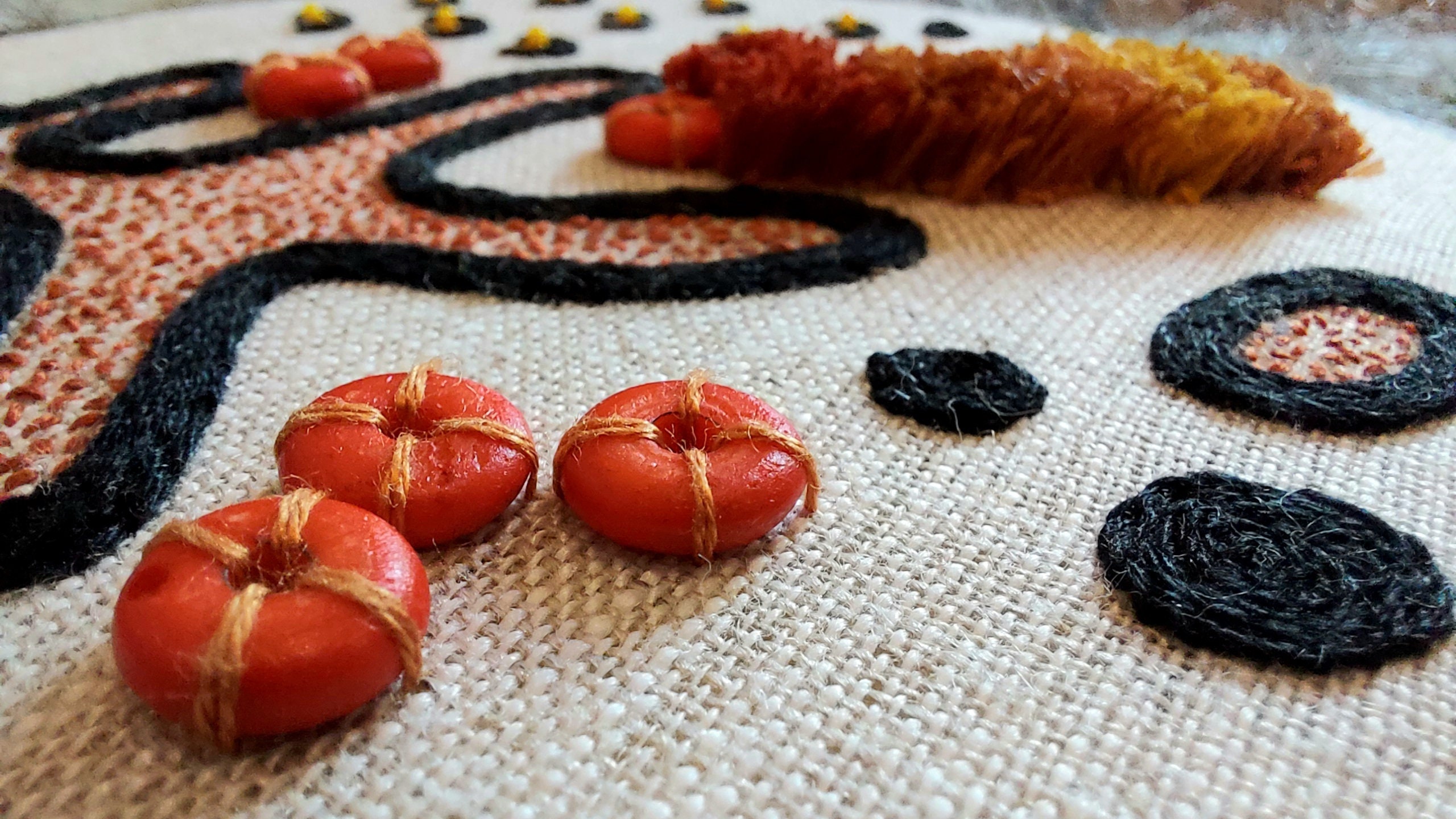 5-inch Abstract Hand Embroidery One of a Kind - Etsy