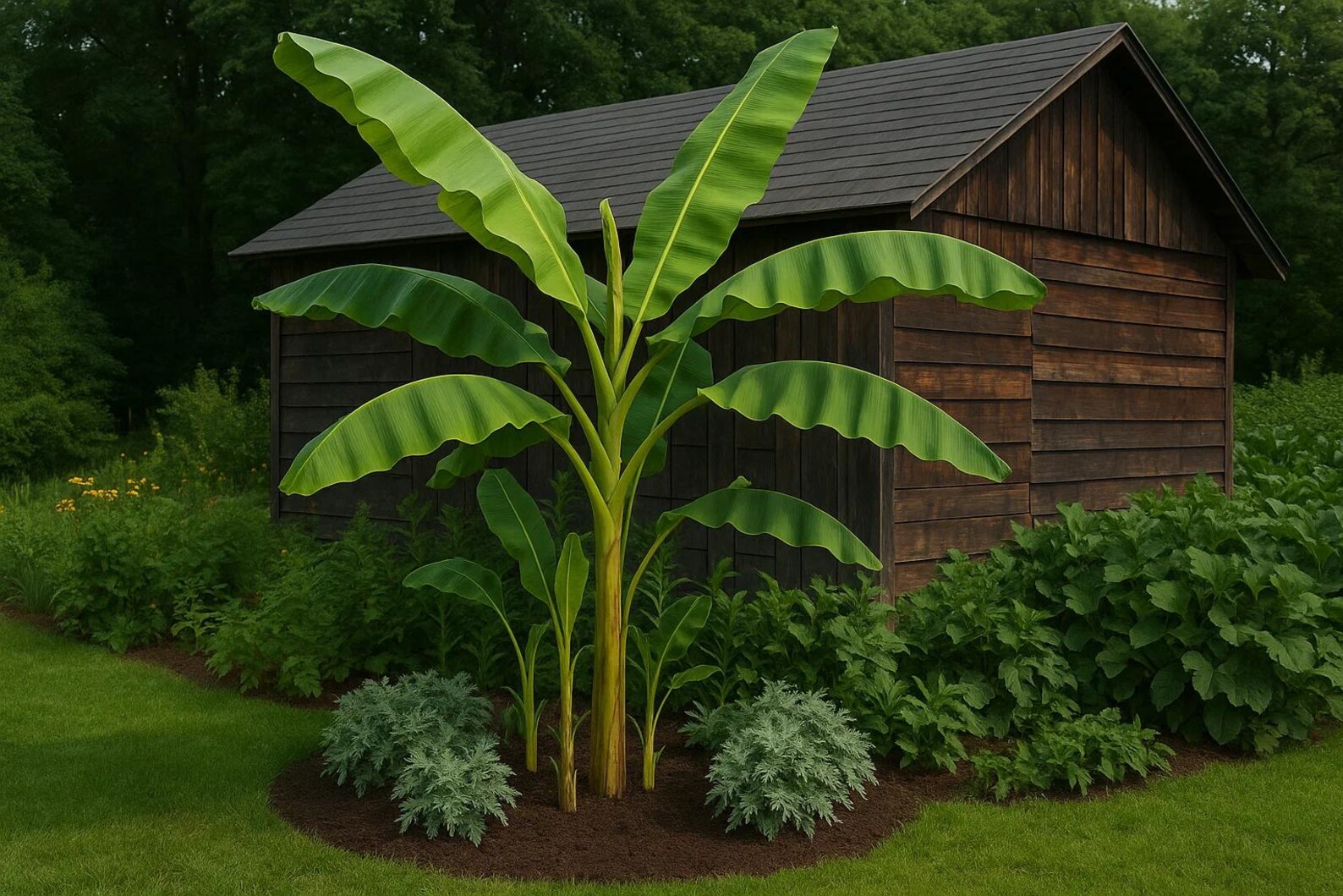 Hardy Banana Tree – Live Musa Basjoo Plant for Outdoor Landscaping - Etsy