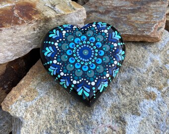 Hand Painted Heart | Etsy