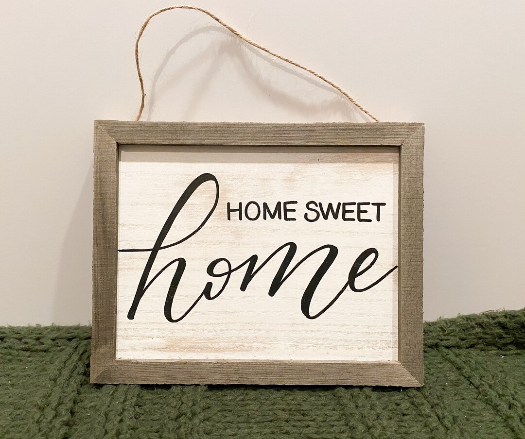 Inicio Dulce Letrero de Hogar / Letrero de Inicio / Decoración del ...