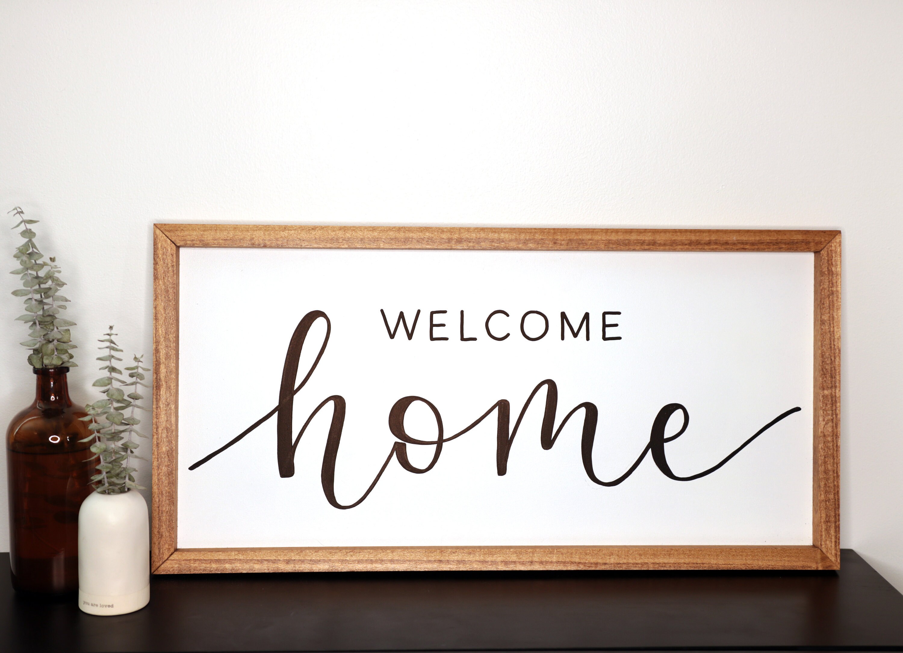 Welcome Home Wood Sign Welcome Home Decor Wall Hanging Home Sign ...