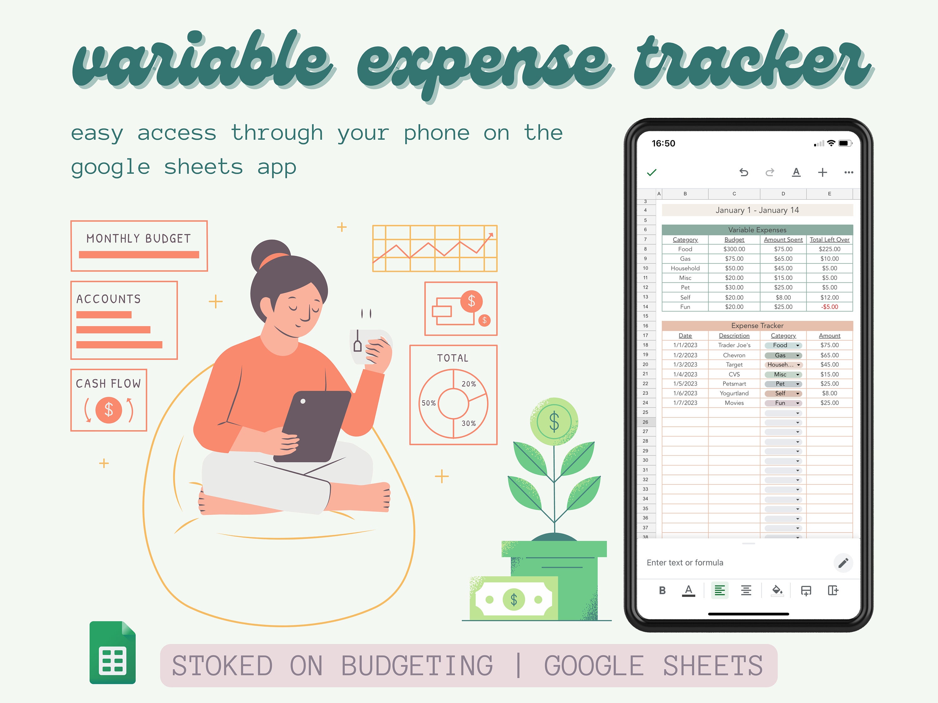 2-in-1: Budget by Paycheck and Variable Expense Tracker - Google ...