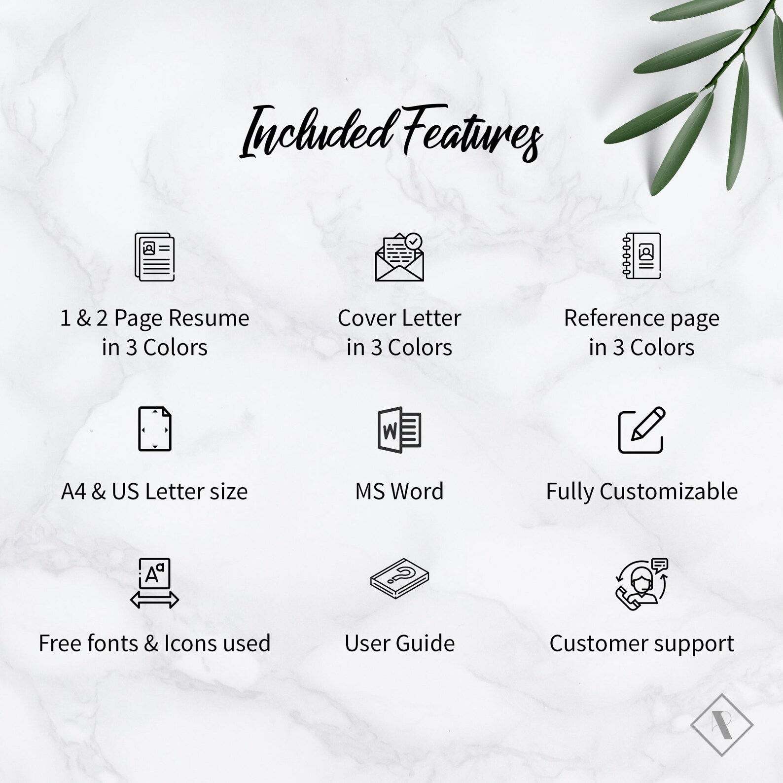 Creative Resume Template Bundle 3 Colors in 1 CV Template - Etsy