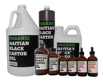 Haitian Black Castor Oil - Etsy