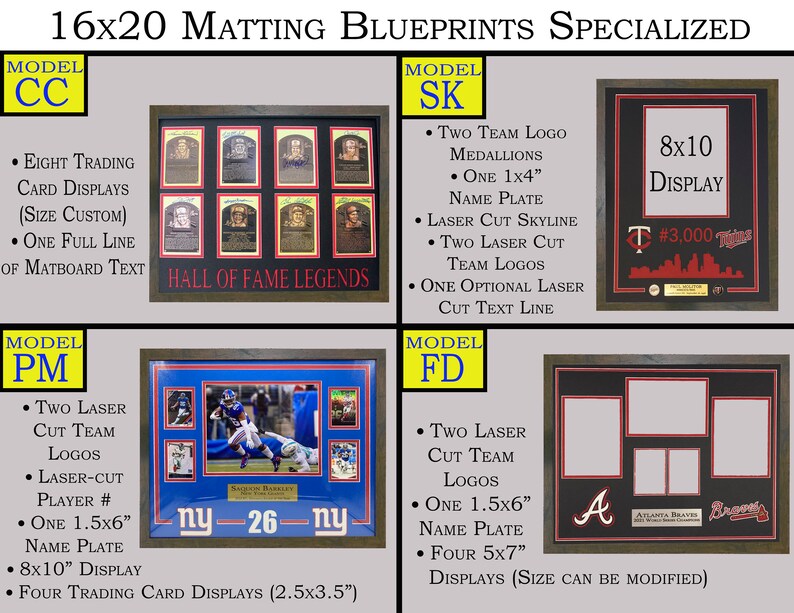 Custom Matting for Sports Memorabilia - Etsy