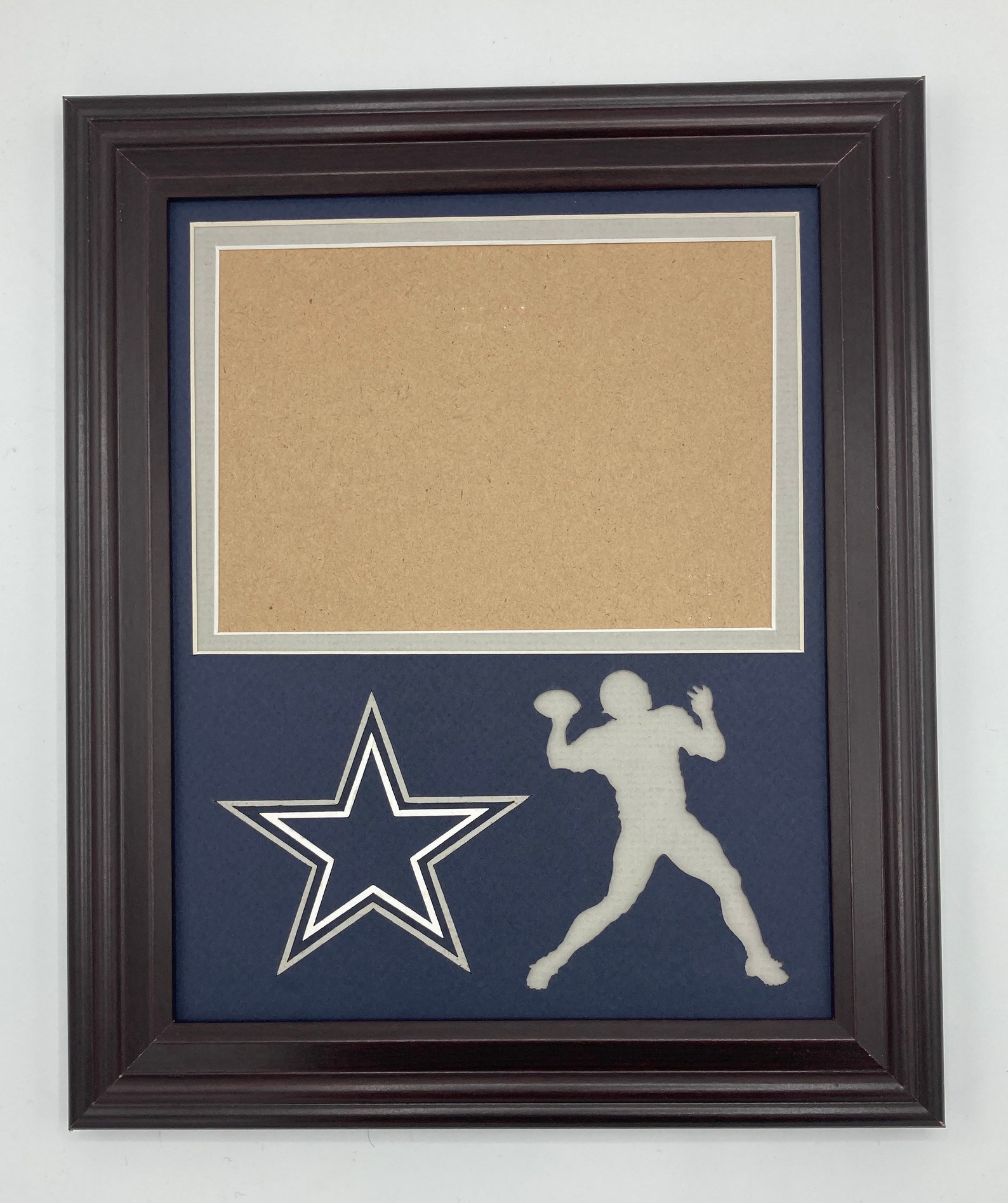 Dallas Cowboys Silhouette Photo Frame - Etsy
