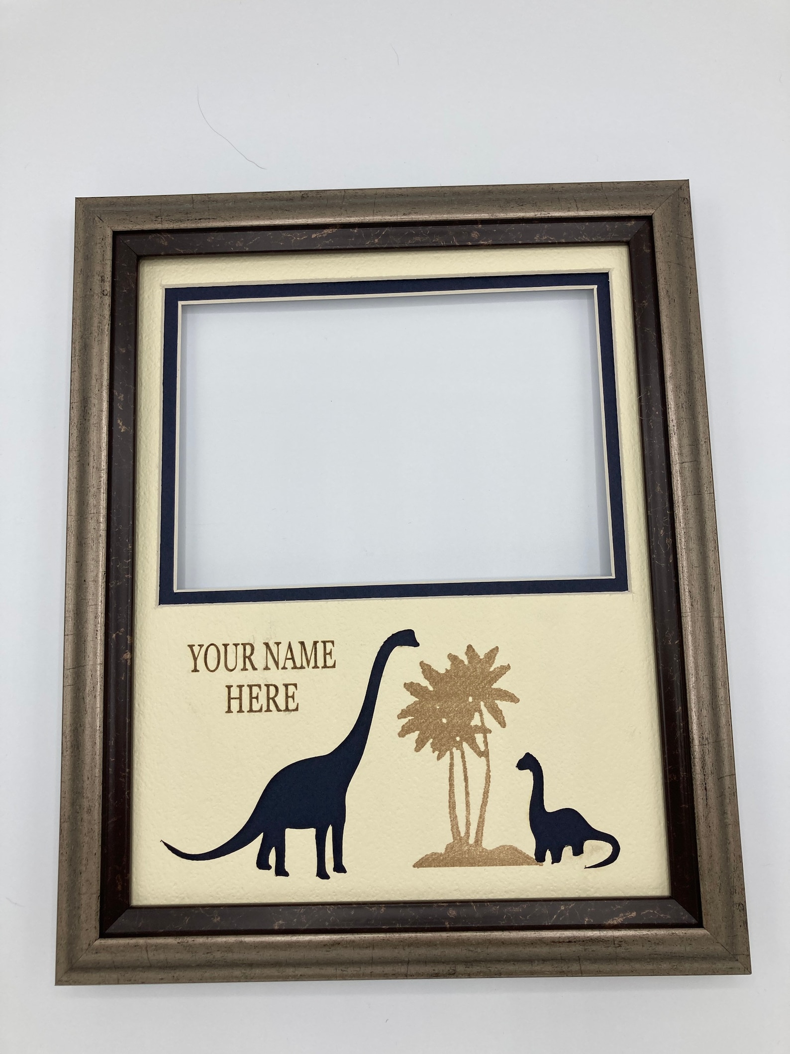 Custom Dinosaur Photo Frame w/ Text | Etsy