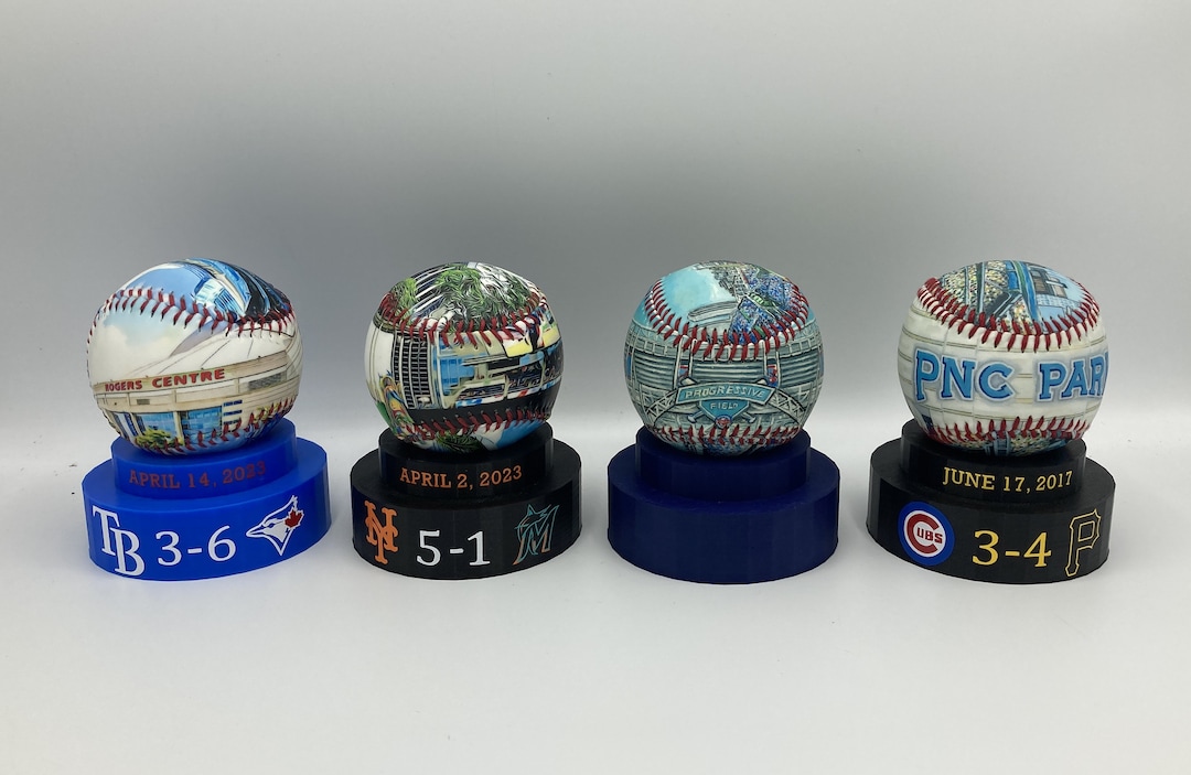 Custom 3D Printed Game Day Baseball Tiered Display - Etsy