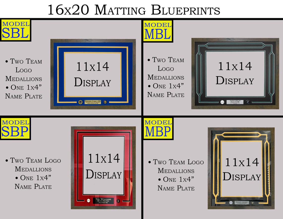 Custom Matting for Sports Memorabilia - Etsy