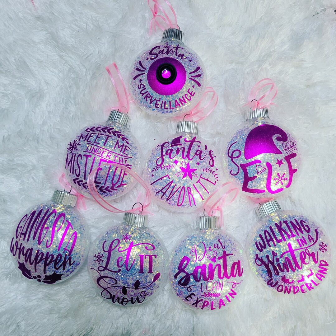 Opal Glitter Holiday Christmas Ornaments Tree Cute Funny - Etsy