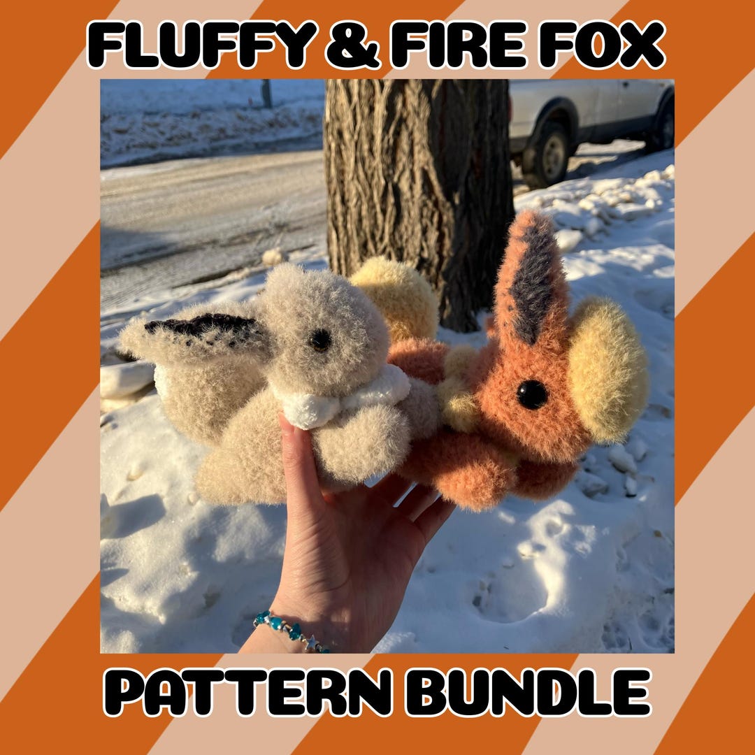 Fluffy & Fire Fox Crochet PDF Pattern Bundle - Etsy