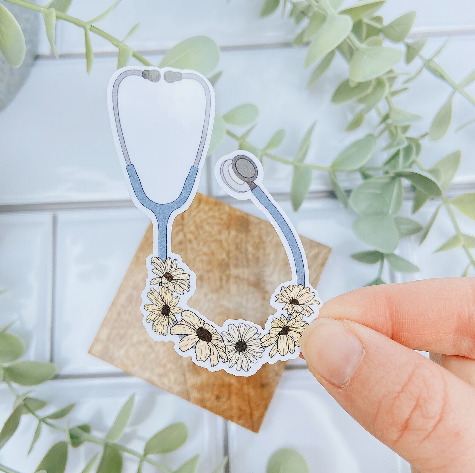 Floral Stethoscope Sticker L Floral Sticker L Nurse Sticker L - Etsy