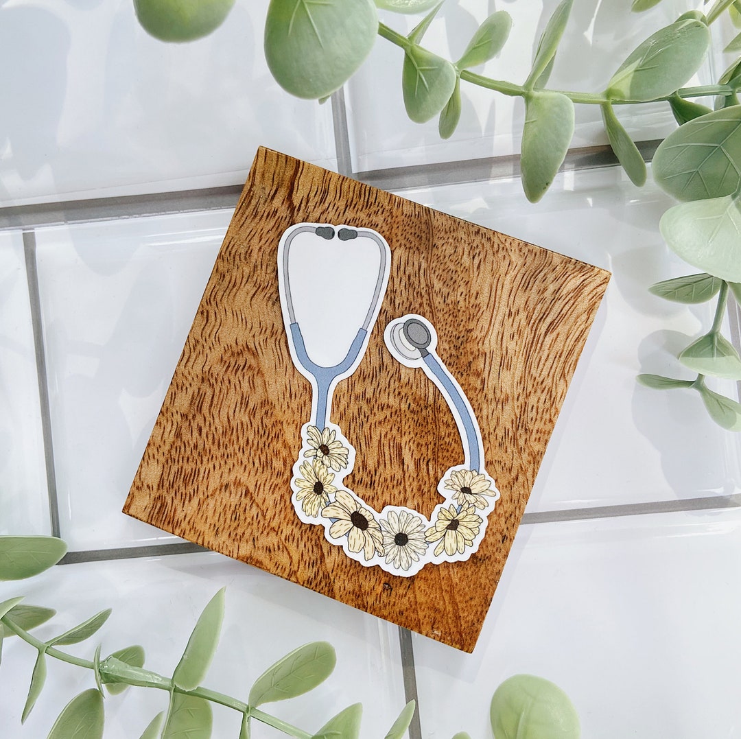 Floral Stethoscope Sticker L Floral Sticker L Nurse Sticker L Future ...