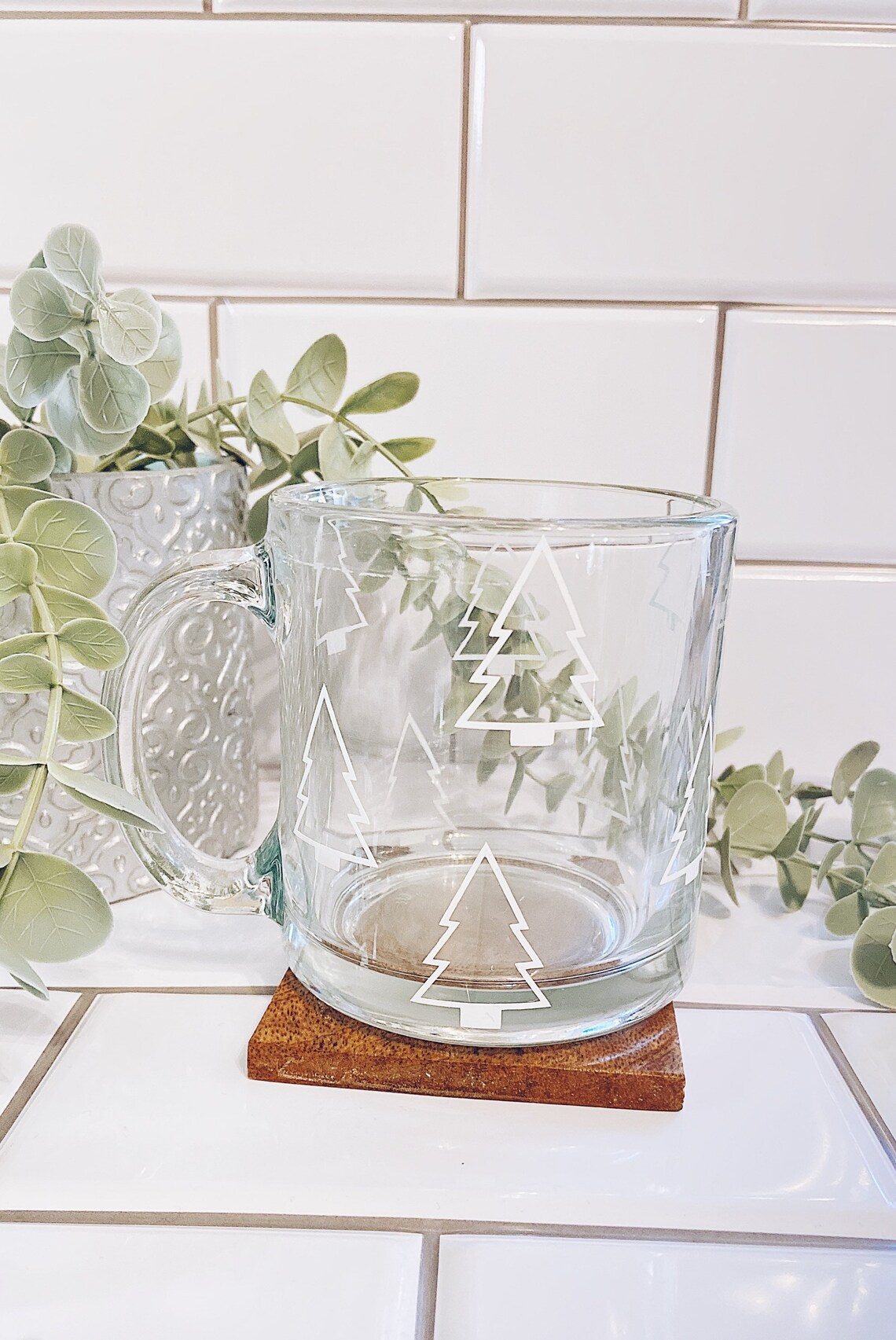 Tree Mug l Clear Glass Tree Mug l Clear Boho Tree Mug l | Etsy