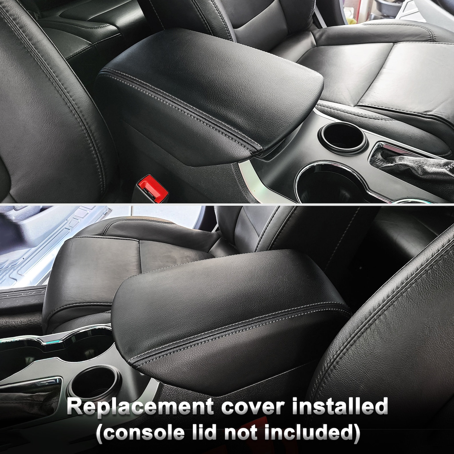 Fits Ford Explorer 2011-2019 Replacement Black Vinyl Leather Center ...