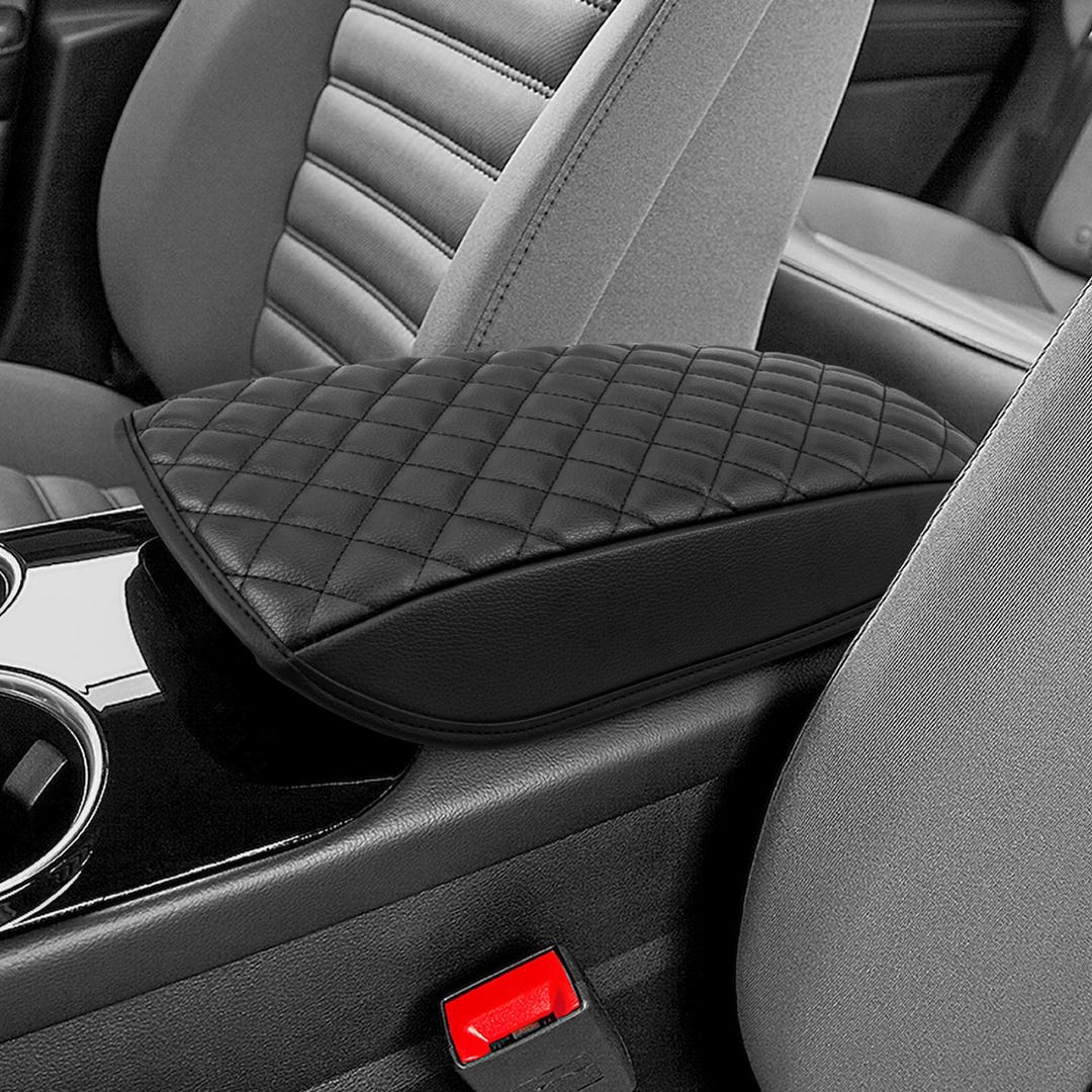 Fits 2013-2016 Ford Fusion Vinyl Leather Middle Console Lid Armrest ...