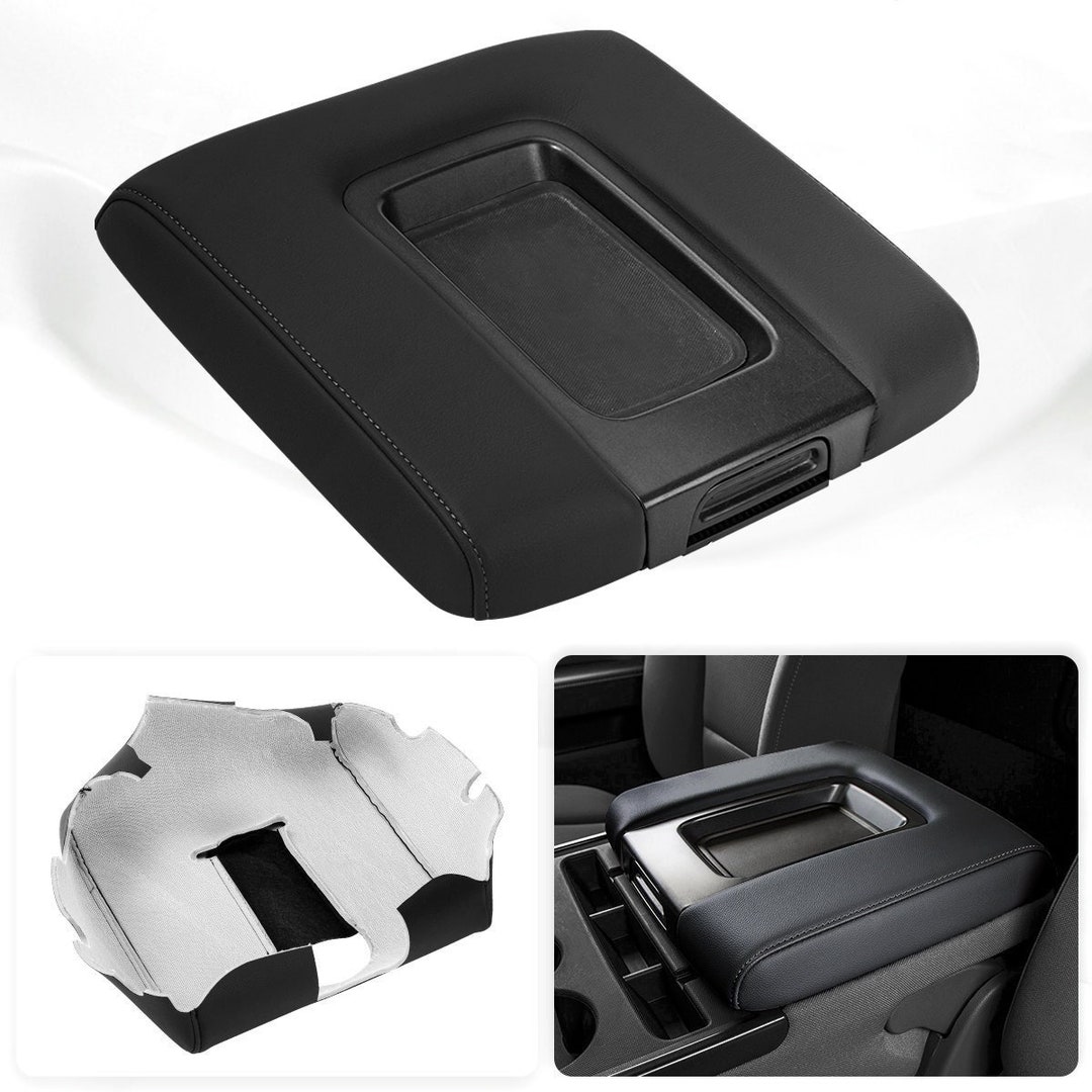 Fits 2014-2018 Chevy Silverado 1500 2500 3500 Leather Center Console ...