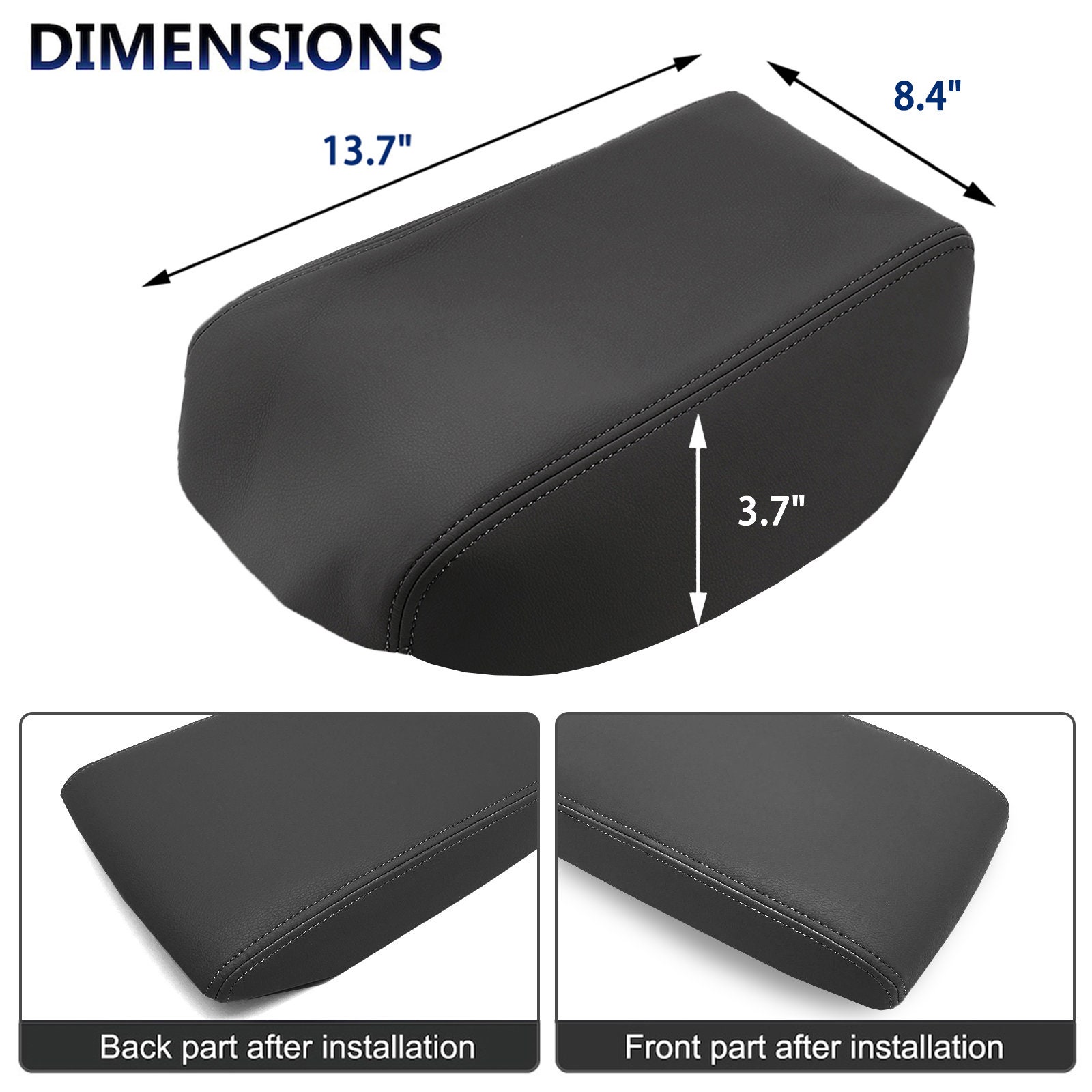 Fits Toyota Highlander 2008-2013 Vinyl Leather Center Console Lid ...