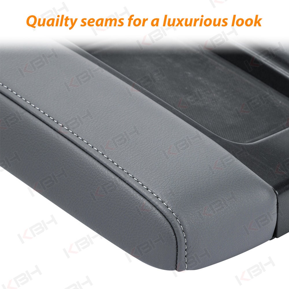 Fits Chevy Silverado GMC Sierra 2014-2019 Leather Center Console Lid ...
