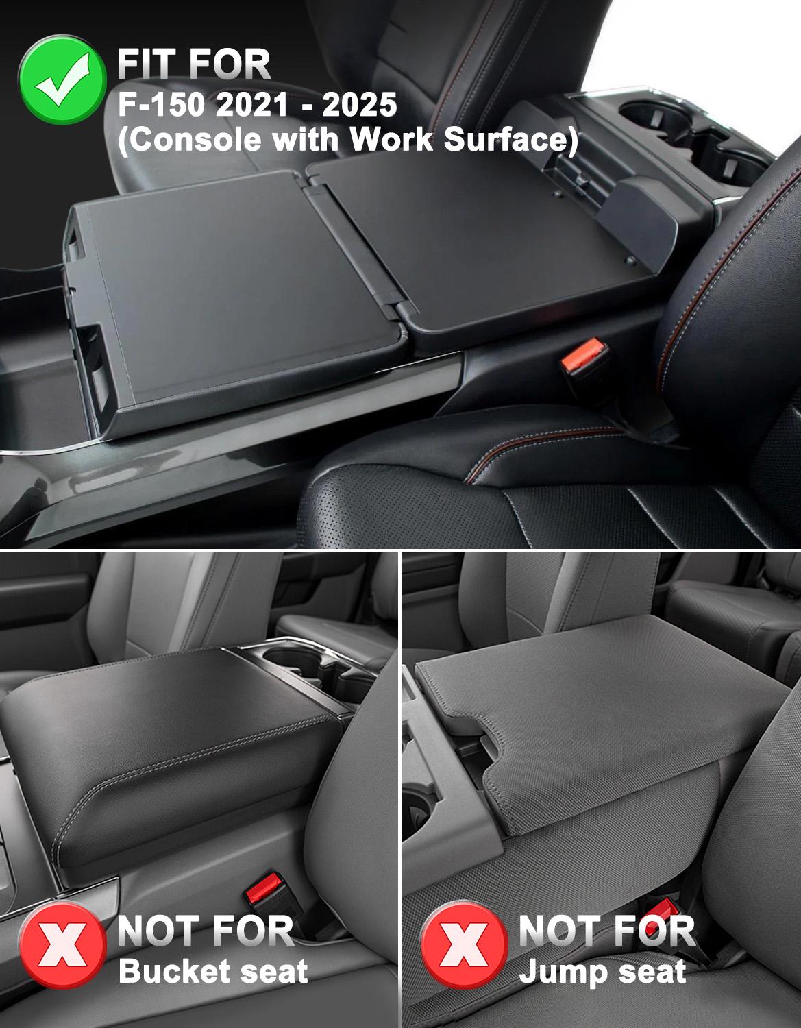Center Console Lid Armrest Cover Pad Fit Ford F-150 2021-2026 F150 ...