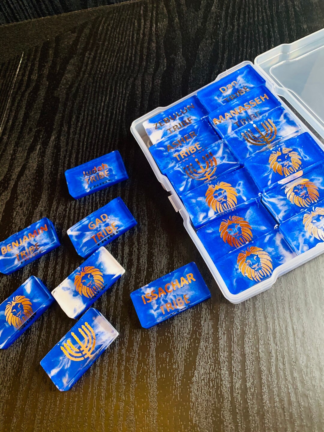 12 Tribes of Israel Domino Set - Etsy