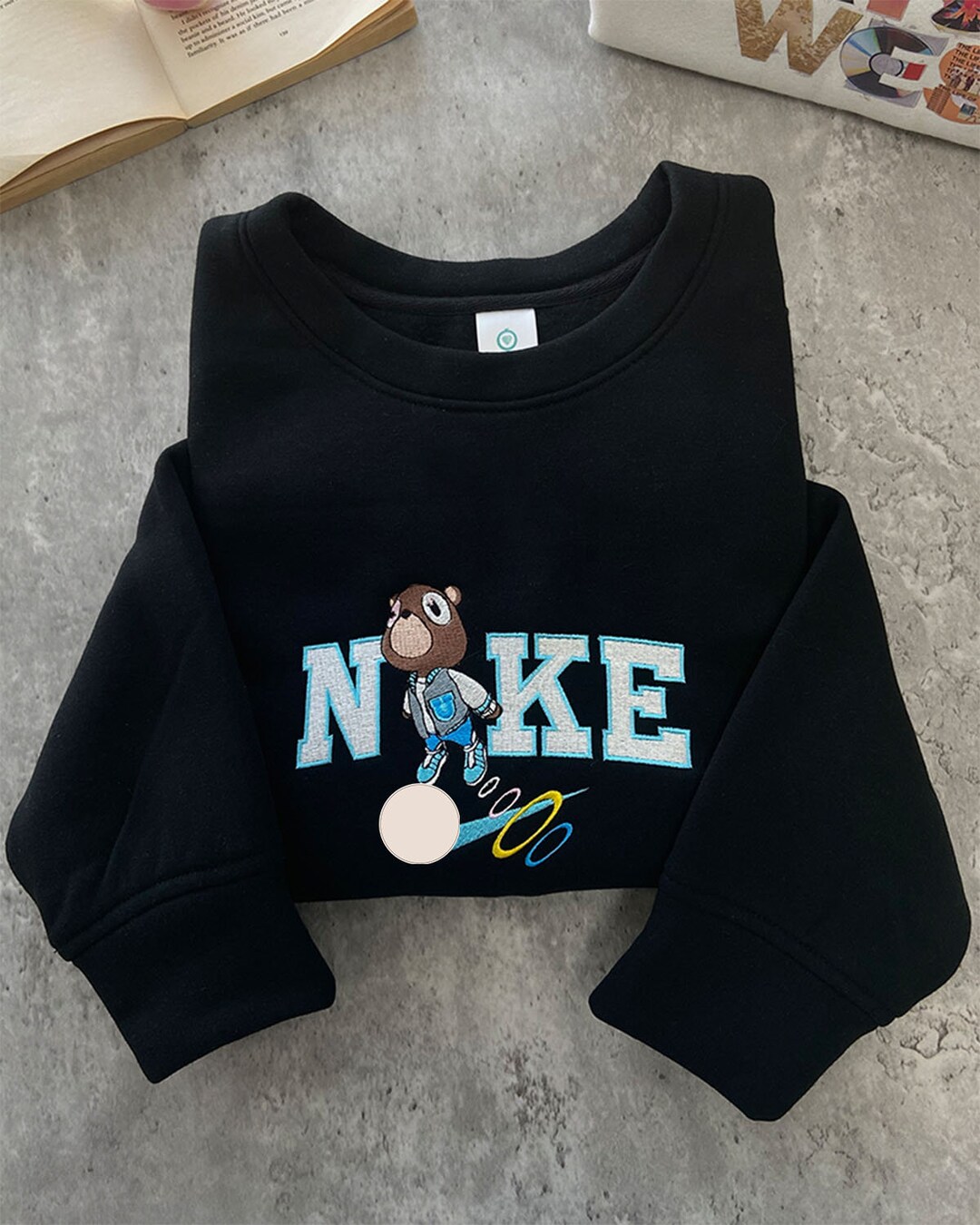 Kan.ye W.est Graduation Bear Crewneck - Etsy