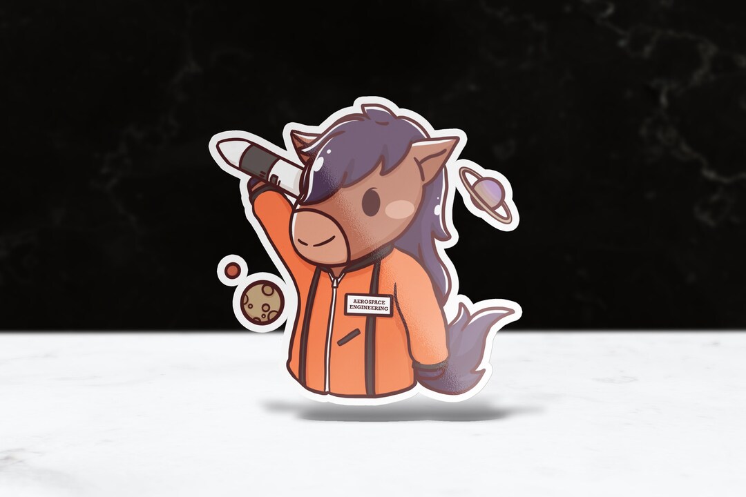 Chibi Aerospace Engineering Sticker CPP Cal Poly Pomona Vinyl ...