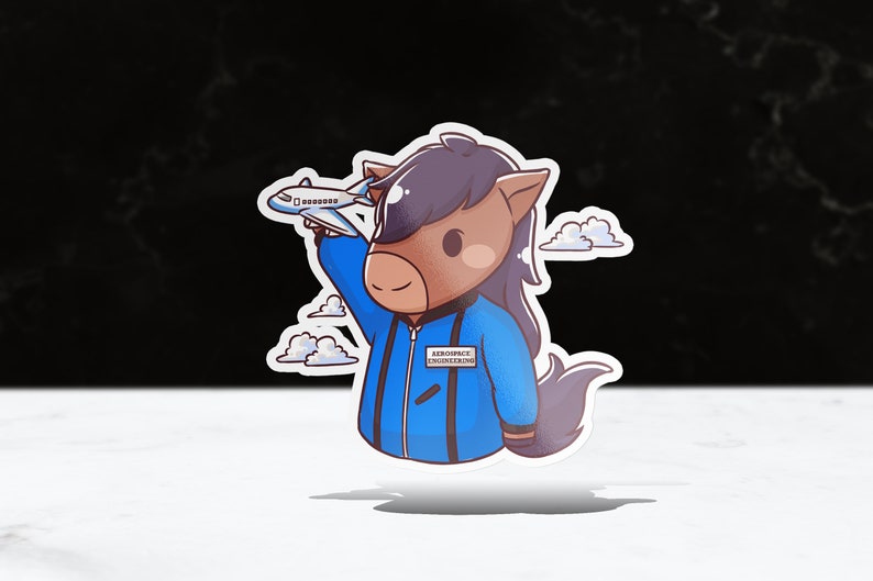 Chibi Aerospace Engineering Sticker CPP Cal Poly Pomona - Etsy