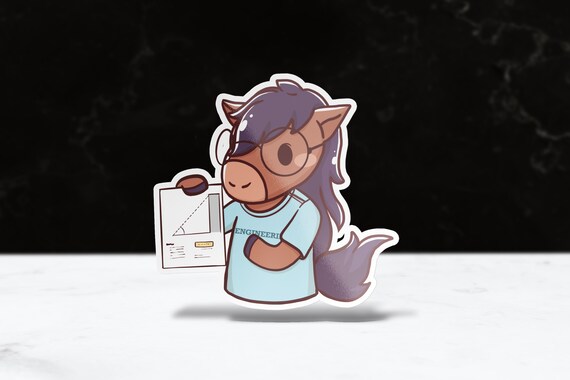 Chibi Engineering Sticker CPP Cal Poly Pomona Vinyl - Etsy