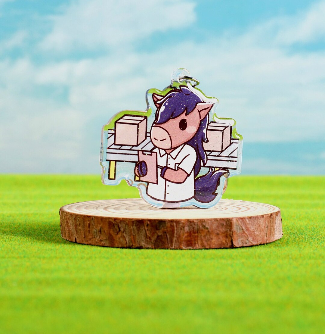 Chibi Industrial Engineering Billy Epoxy Keychain Double-sided Acrylic ...