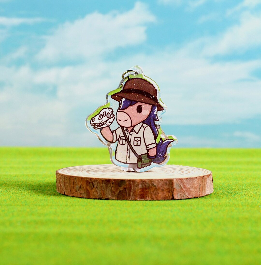 Chibi Paleontology Billy Epoxy Keychain Double-sided Acrylic Epoxy ...