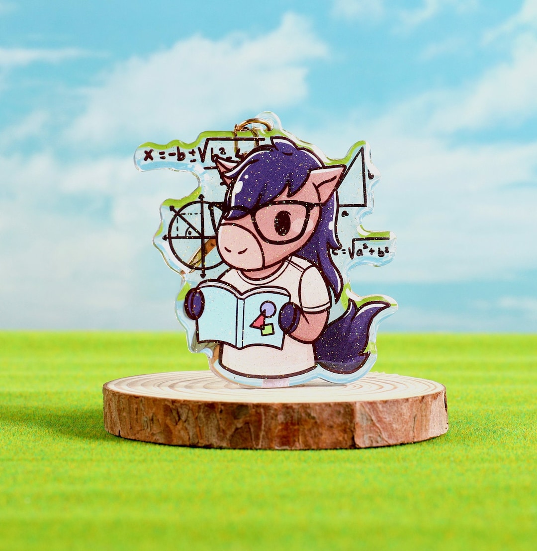 Chibi Math Billy Epoxy Keychain Double-sided Acrylic Epoxy Charm With ...